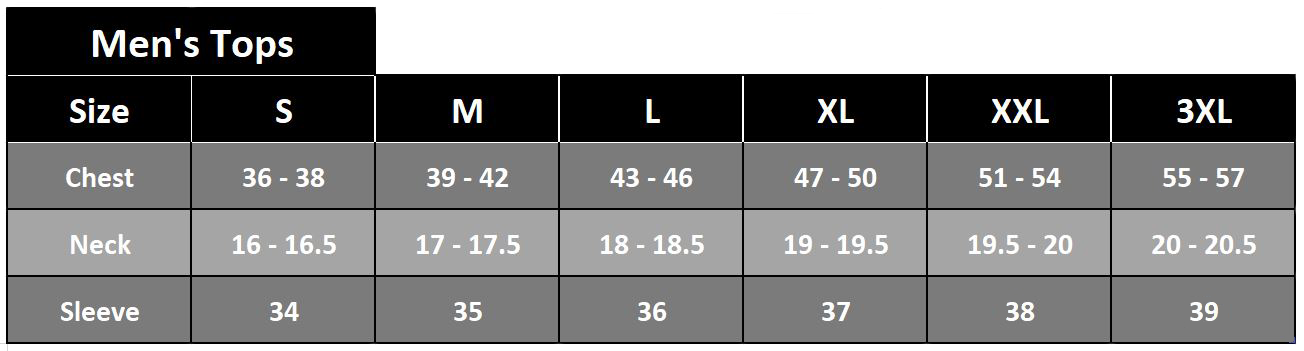 Clothing Size and Fit Charts