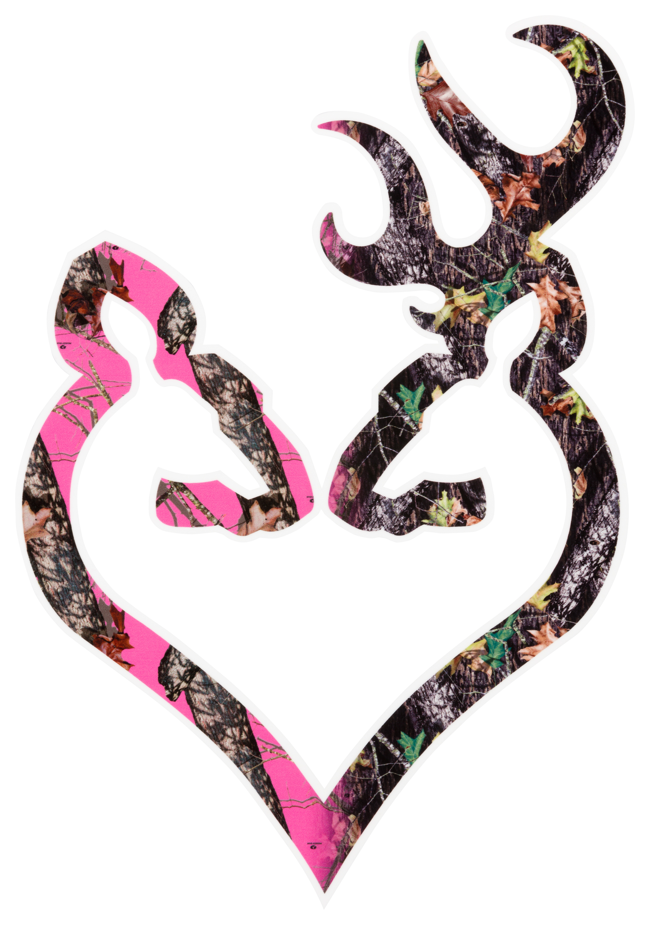 Buck Heart Decal - 6"
