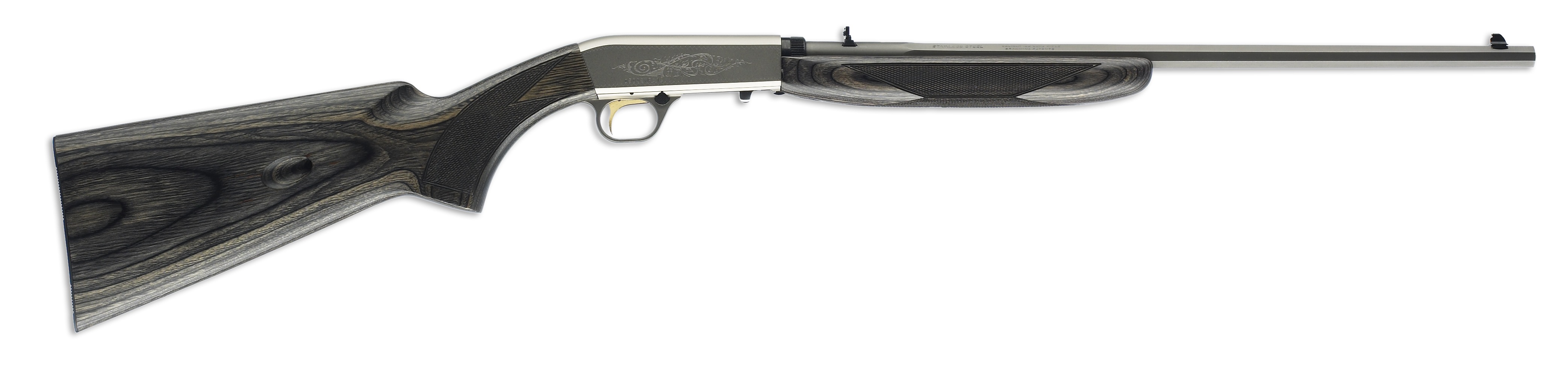 Semi-Auto 22 Stainless Grey Laminate Octagon - Rifle - Browning