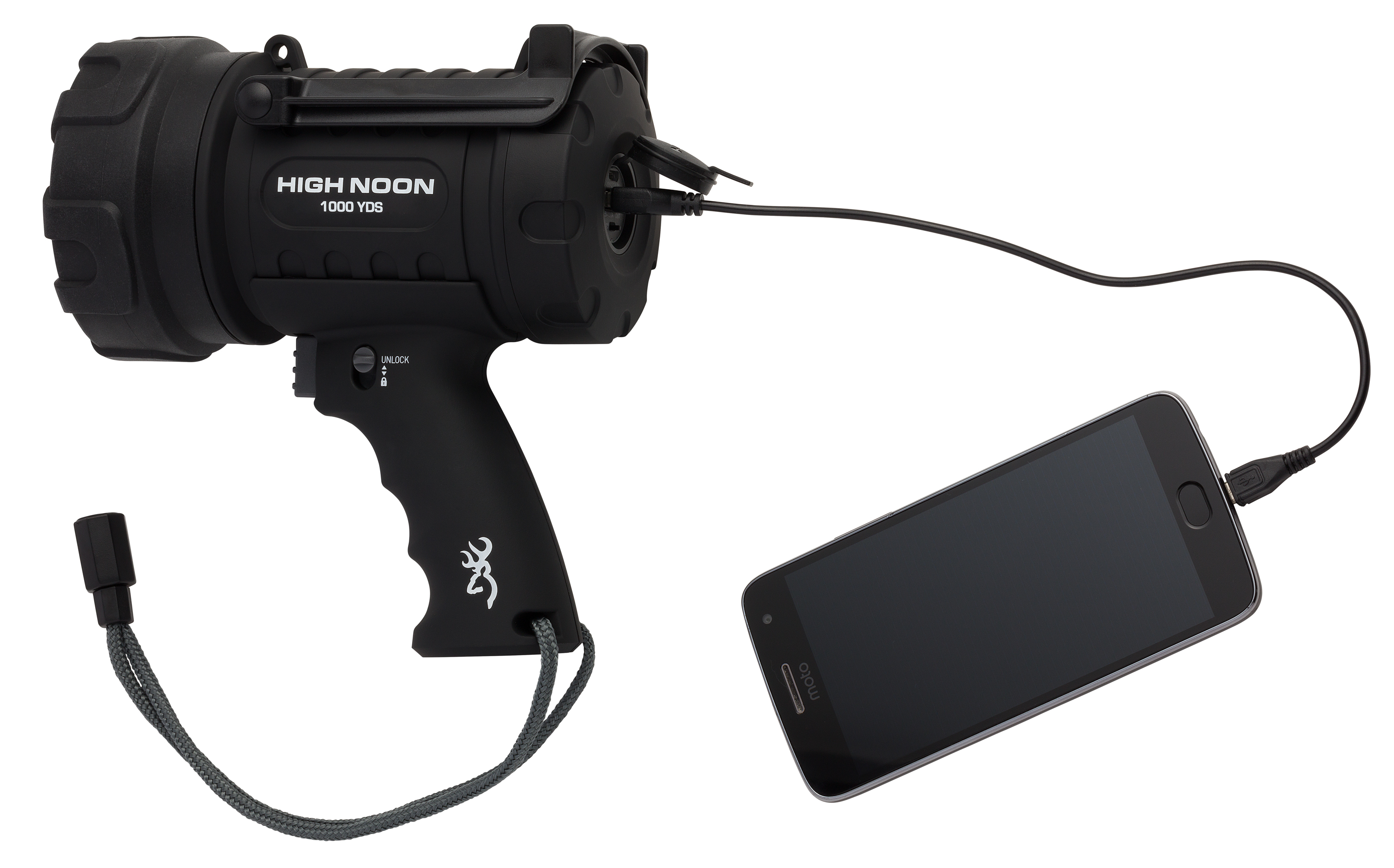 High Noon Pro USB Rechargeable Spotlight with Wide Angle Plus - Browning