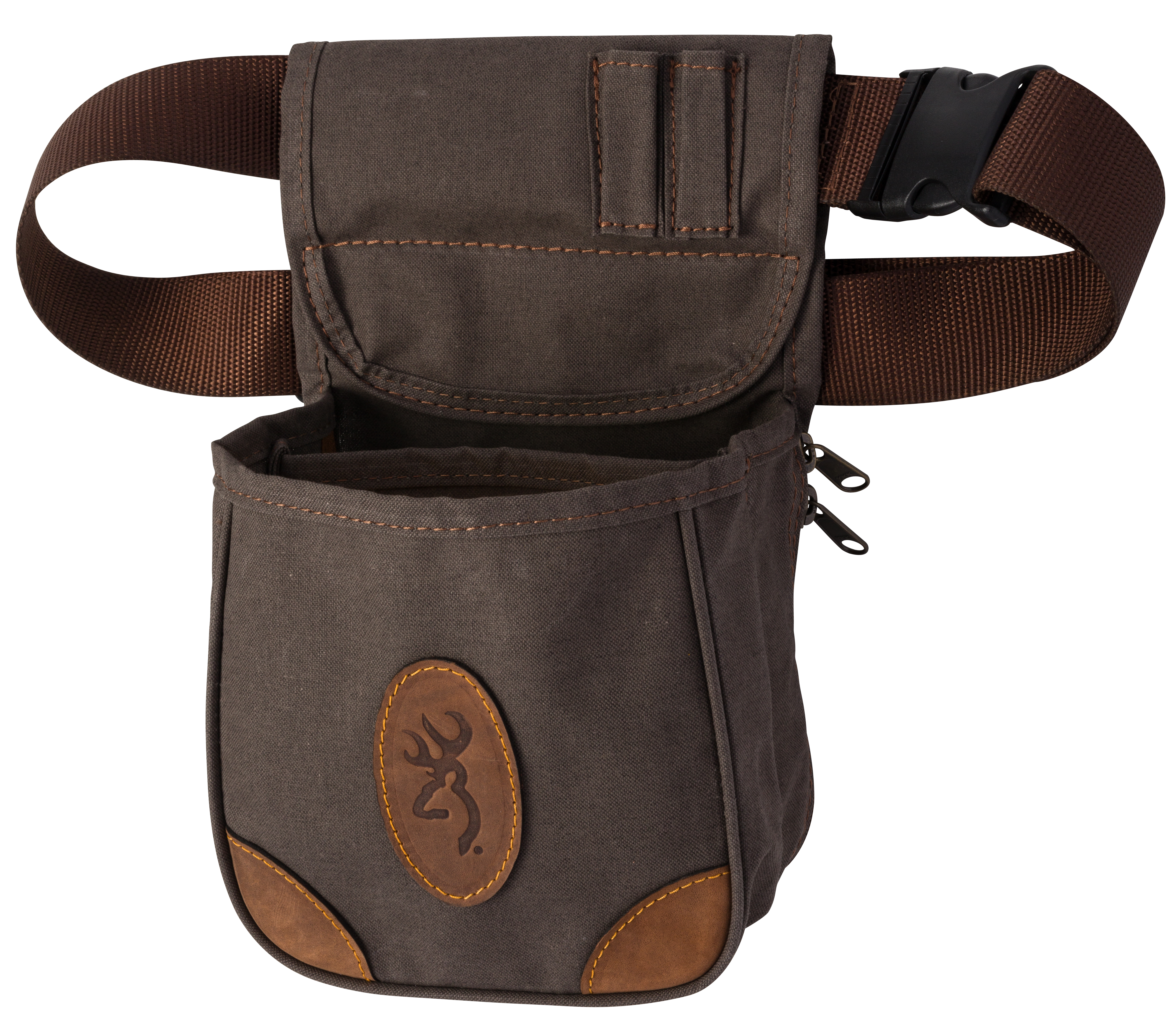 Lona Canvas/Leather Shell Pouch - Browning