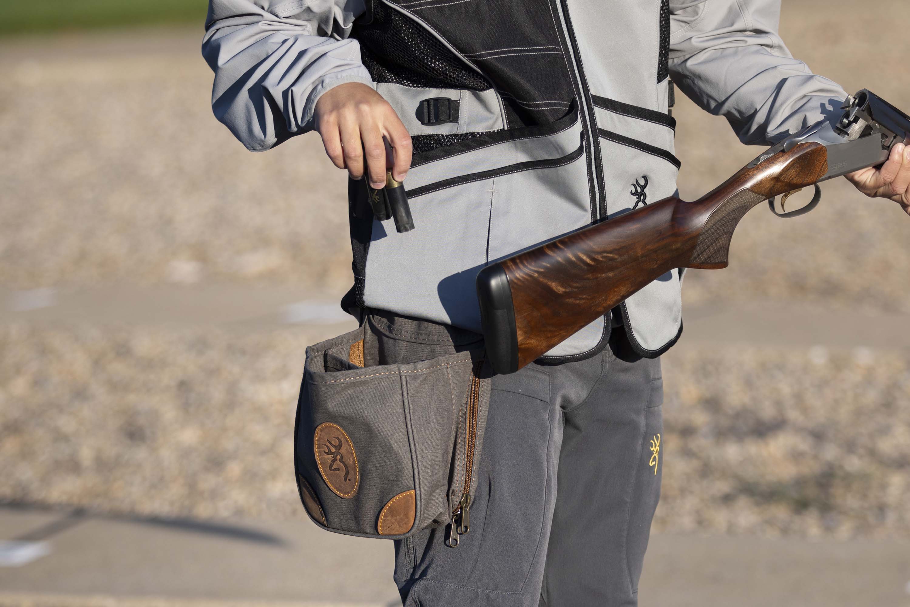 Lona Canvas/Leather Shell Pouch - Browning