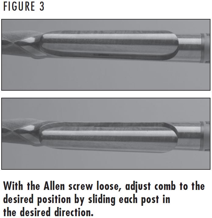 Two Bolt Comb Adjustment Instructions